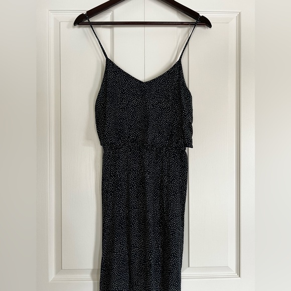 H&M | Dresses | H M Navy Blue White Polka Dot Sundress | Poshmark